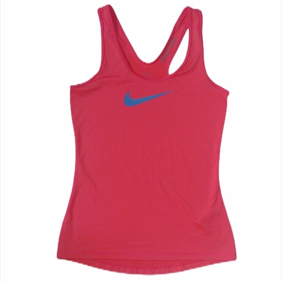 Nike | Tops | Nike Pro Neon Pink Drifit Workout Tank Top Small | Poshmark
